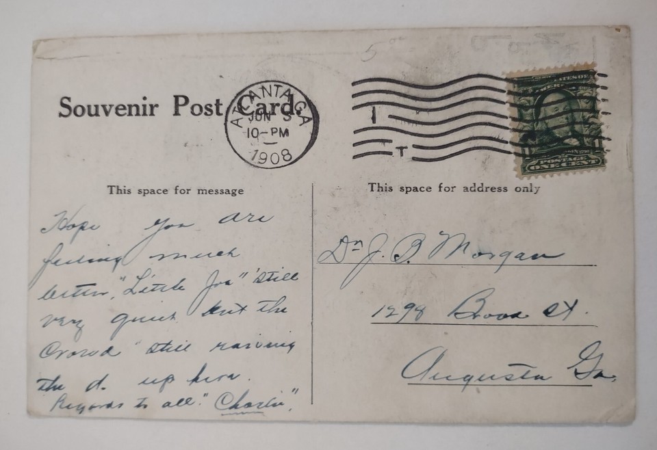 Vintage Postcard Georgia Governor Hoke Smith Campaign Ad 1908 AA82 | eBay