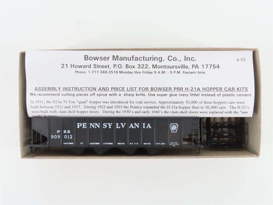 Lot of 12 HO Bowser Kit #54053 PRR Pennsylvania Modern H-21 4-Bay ...