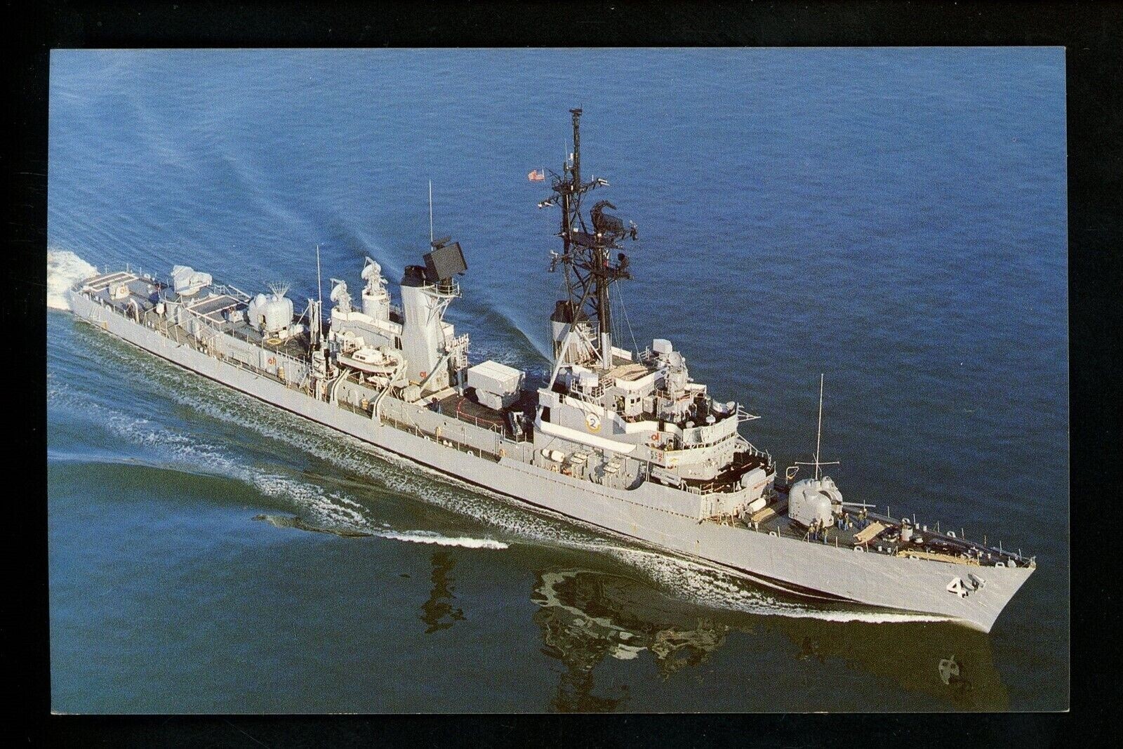 Military Ship chrome postcard USN Navy USS Lawrence DDG-4 destroyer | eBay