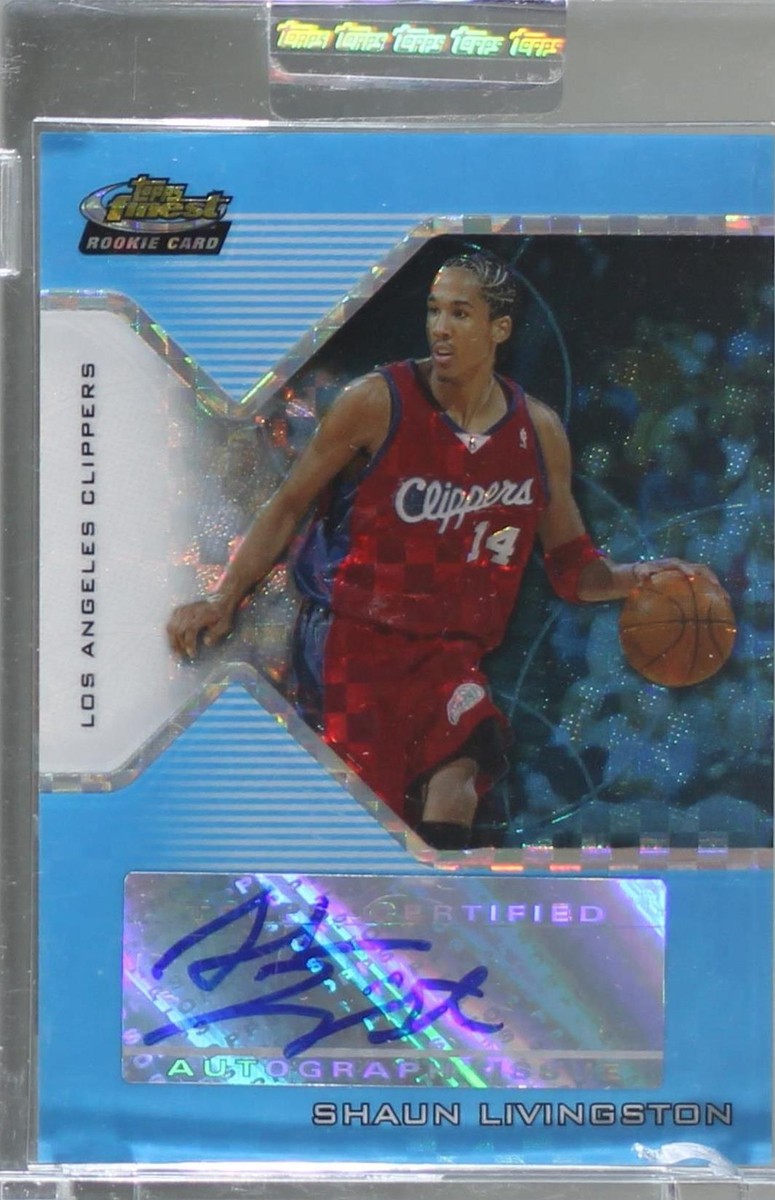 2004-05 Topps Finest - Rookie Autograph Blue X-Fractor #162 Shaun ...