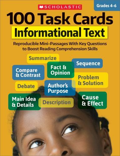 100 Task Cards Ser.: 100 Task Cards: Informational Text by Scholastic ...
