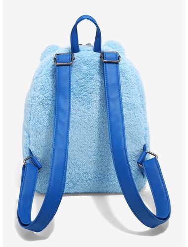 Loungefly Care Bears Grumpy Bear Blue Fuzzy Plush Mini Backpack New | eBay