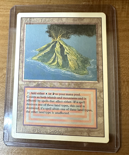 MTG - Volcanic Island - Revised Edition Rare Magic The Gathering Dual ...