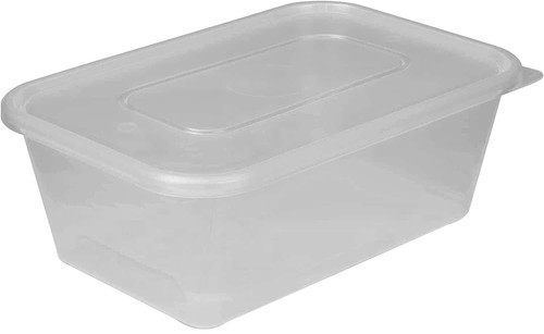 750ml Plastic Food Containers Microwave Freezer Safe Takeaway Storage ...
