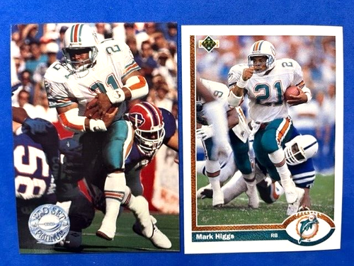 NFL - Mark Higgs 1991 Pro Set Platinum & 1991 Upper Deck Football ...