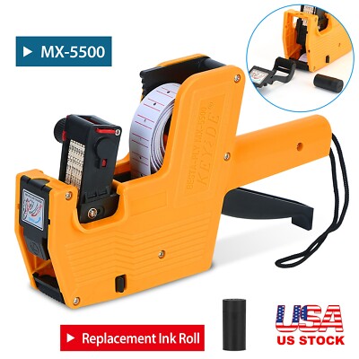 MX-5500 8 Digits Pricemaker Price Tag Gun Numerical Label Maker Pricing ...