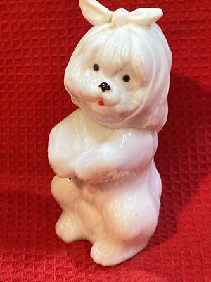Vintage Avon 1960s Sweet Tooth Terrier Cologne Empty Bottle White Dog ...