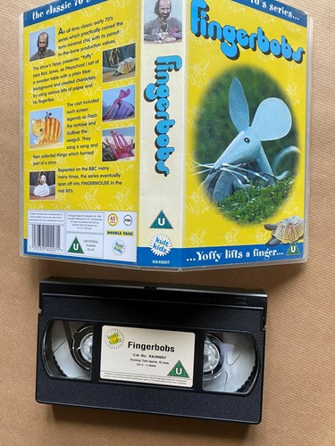 VHS VIDEO FINGERBOBS, Yoffy lifts a finger 1970s childrens programme | eBay