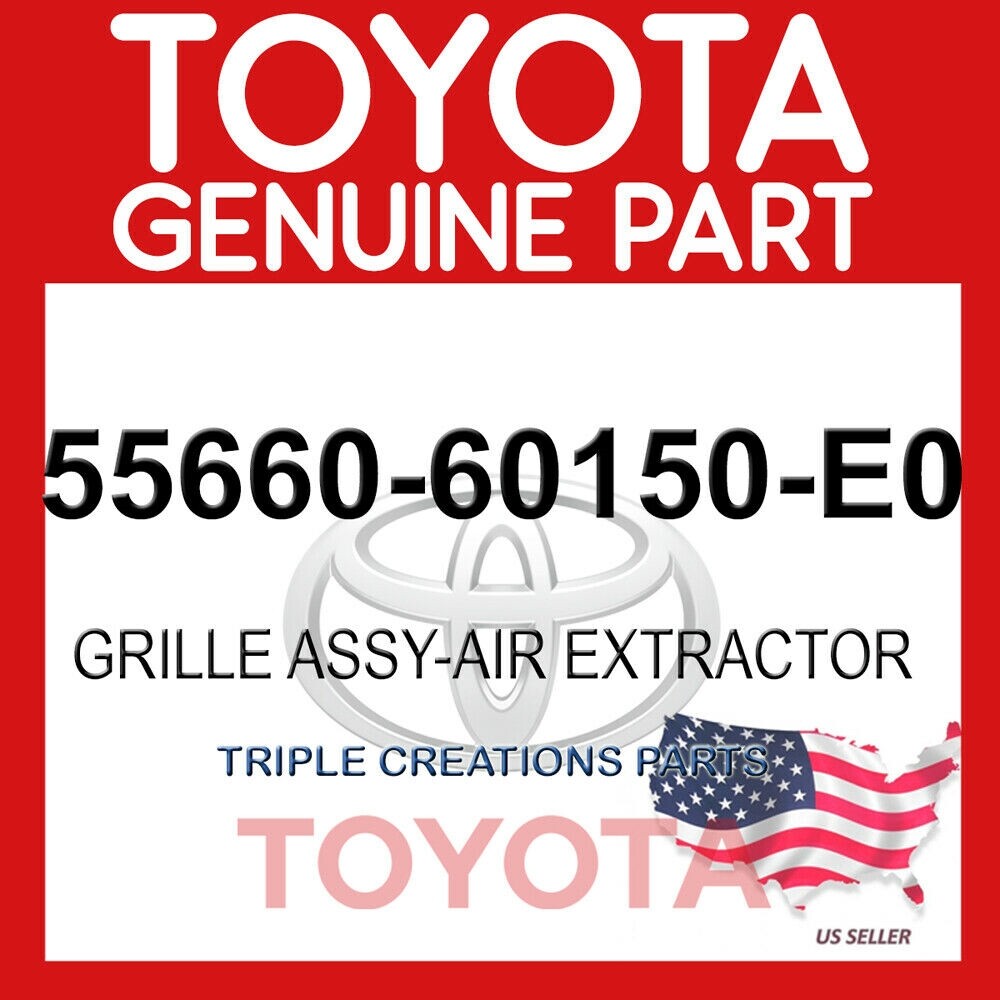 55660-60150-E0 Toyota Genuine Instrument Panel Register Ac Heater Air ...