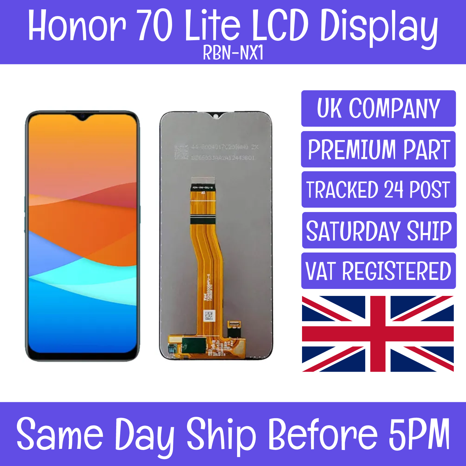 Honor 70 Lite RBN-NX1 Replacement LCD Touch Screen Display Digitizer ...