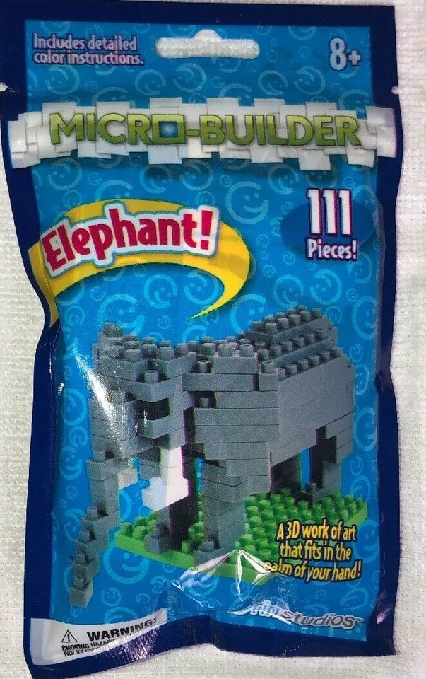 Micro Builder Elephant Micro Builder Pony GRIN STUDIOS 2 pc Lot Brand New | eBay
