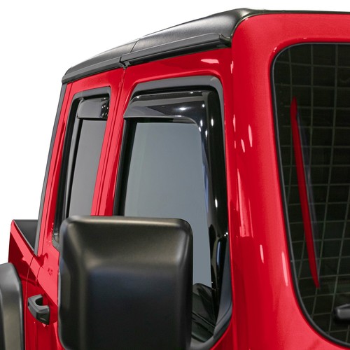 Sun Rain Visors Wind Rain Guards for 2020-2026 Jeep Gladiator | eBay
