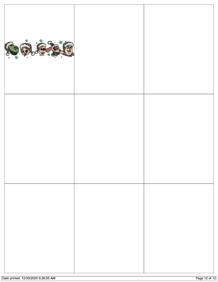 100 CHRISTMAS CARTOON CHARACTERS EMBROIDERY MACHINE DESIGNS COLLECTION ...