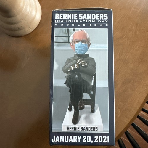 Bernie Sanders Inauguration Day Mittens Bobblehead of 42,021 Brand New ...