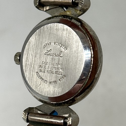 LUCORAL DIAMOND QUARTZ WOMENS WATCH W/RICHARD BEGAY STERLING SILVER ...