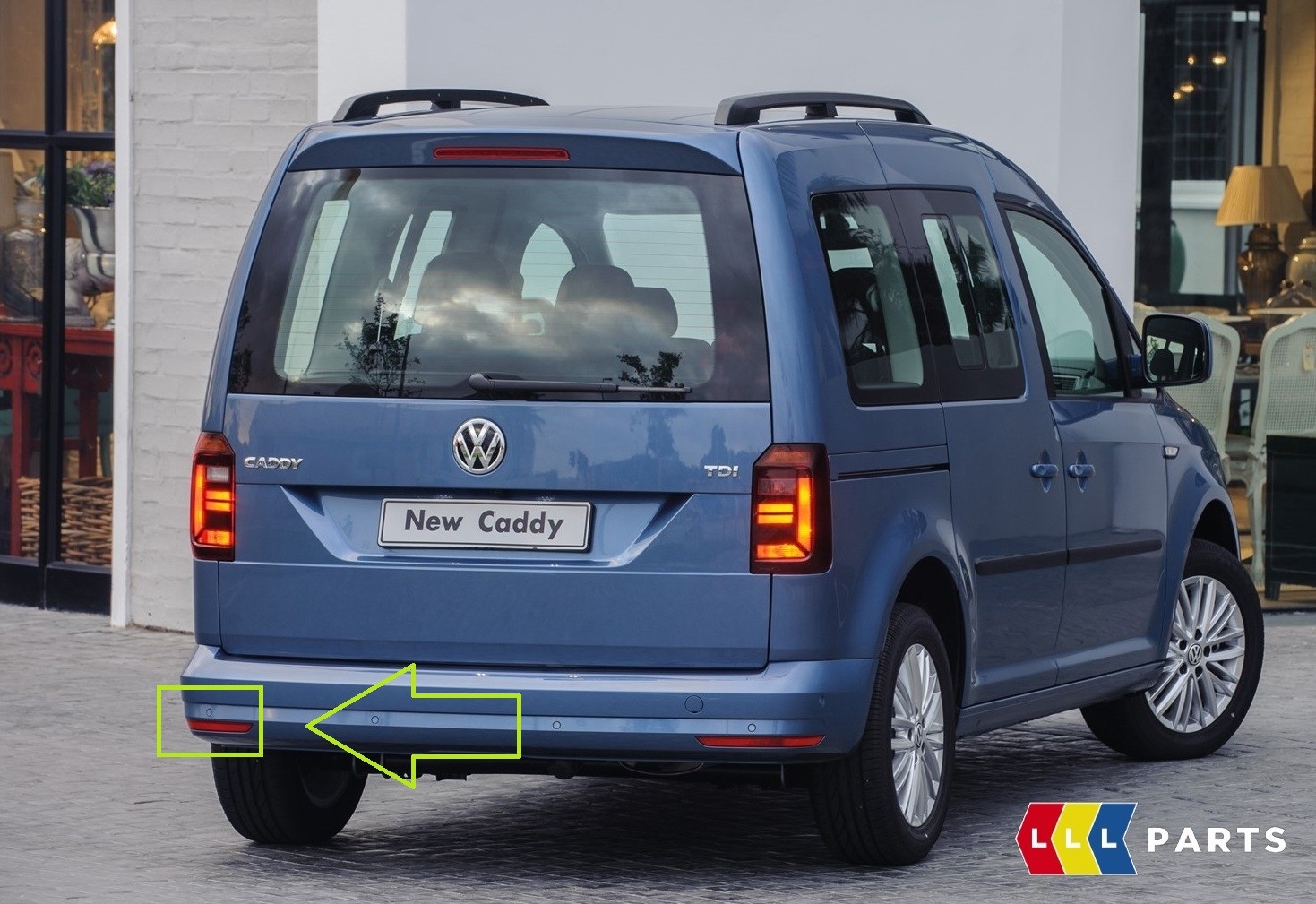 NEW GENUINE VW CADDY 16-17 REAR BUMPER LEFT N/S REFLECTOR 2K5945105D ...