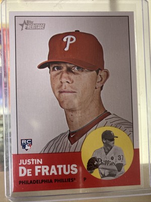 2012 Topps Heritage #192 Justin De Fratus RC Philadelphia Phillies | eBay