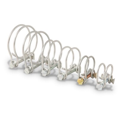 Double Wire Hose Clips Pond Clamps Pipe Koi Fish Screw Tight Fitting ...