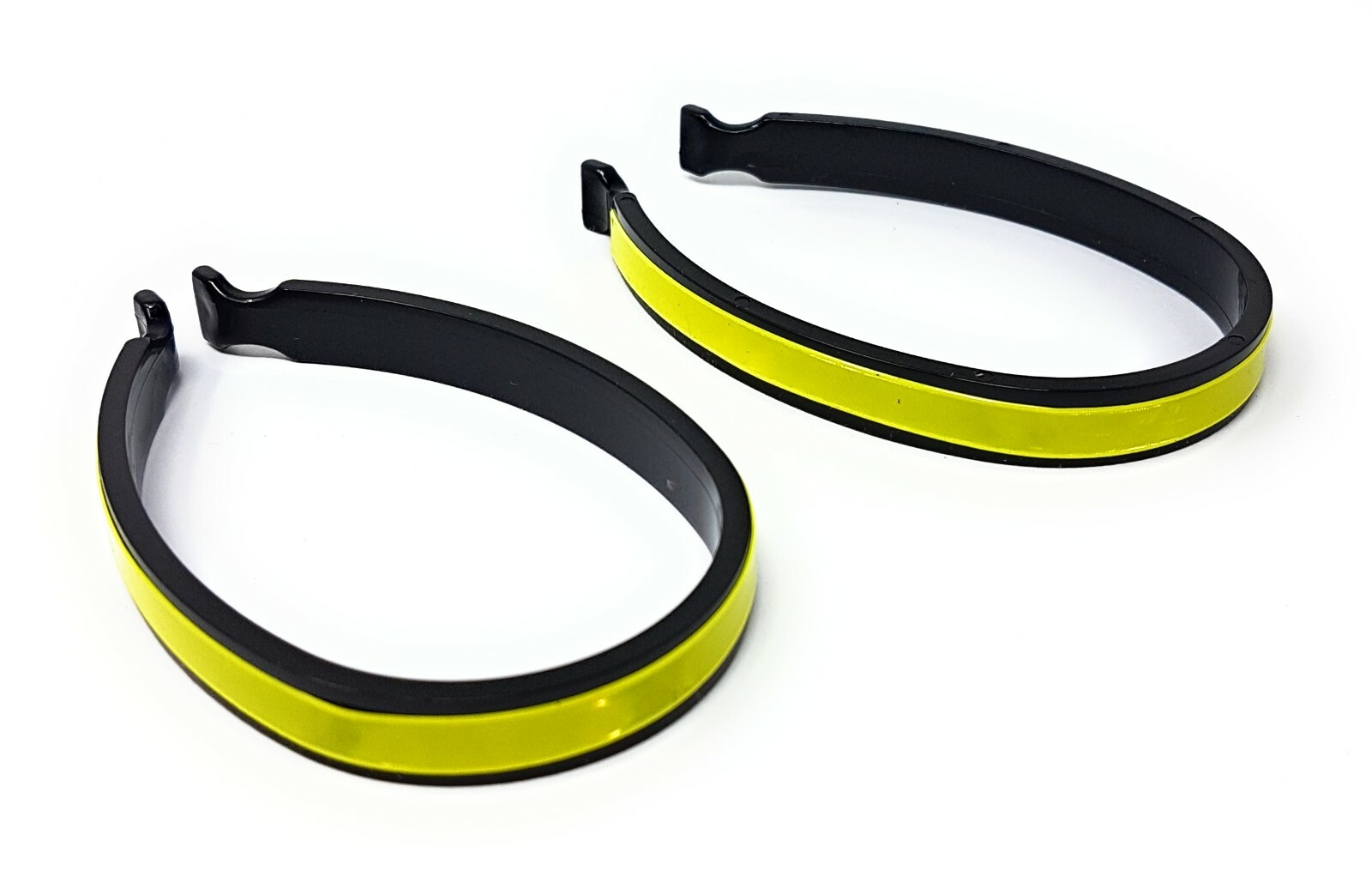 2 x Reflective Trouser Clips Safety Strips Cycling Hi-Viz Bike High ...