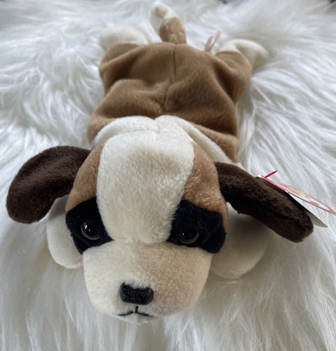 Rarest ODDITY!!!! TY Beanie Babies Bernie - Dog #4109 BLANK HT!!! P V C ...