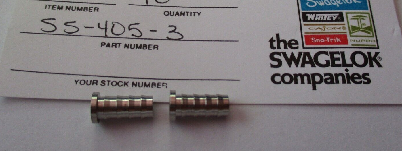 Swagelok SS-405-3 Stainless Steel Tubing Insert 1/4 in. OD x 3/16 in ...