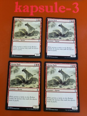 4x Hyena Pack (LP-NM) | Amonkhet | MTG Magic Cards | eBay