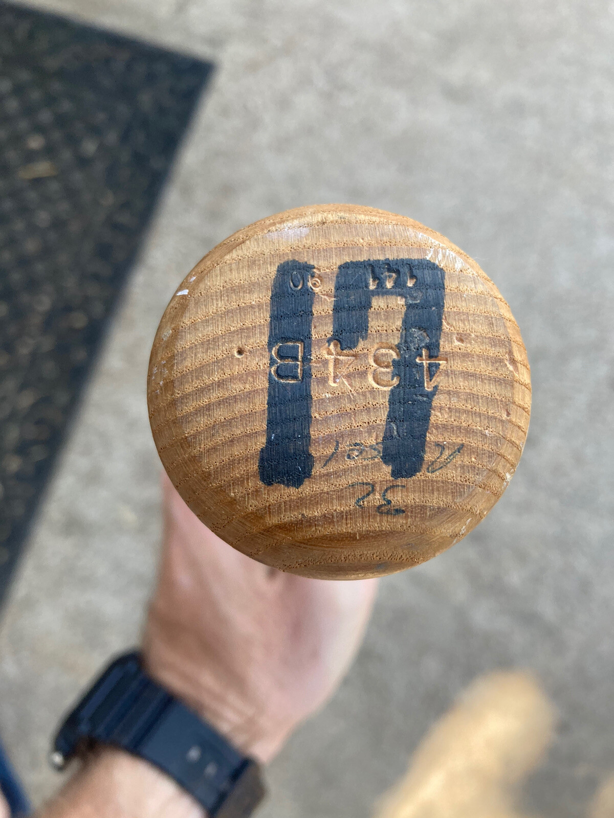 Texas Rangers Game-Used Broken Bat John Russell Rawlings Adirondack ...