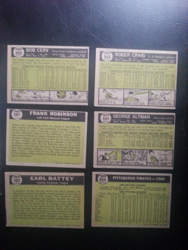 1961 Topps baseball EX Set Break RARE HIGH NUMBER #582 Earl Battey AS ...