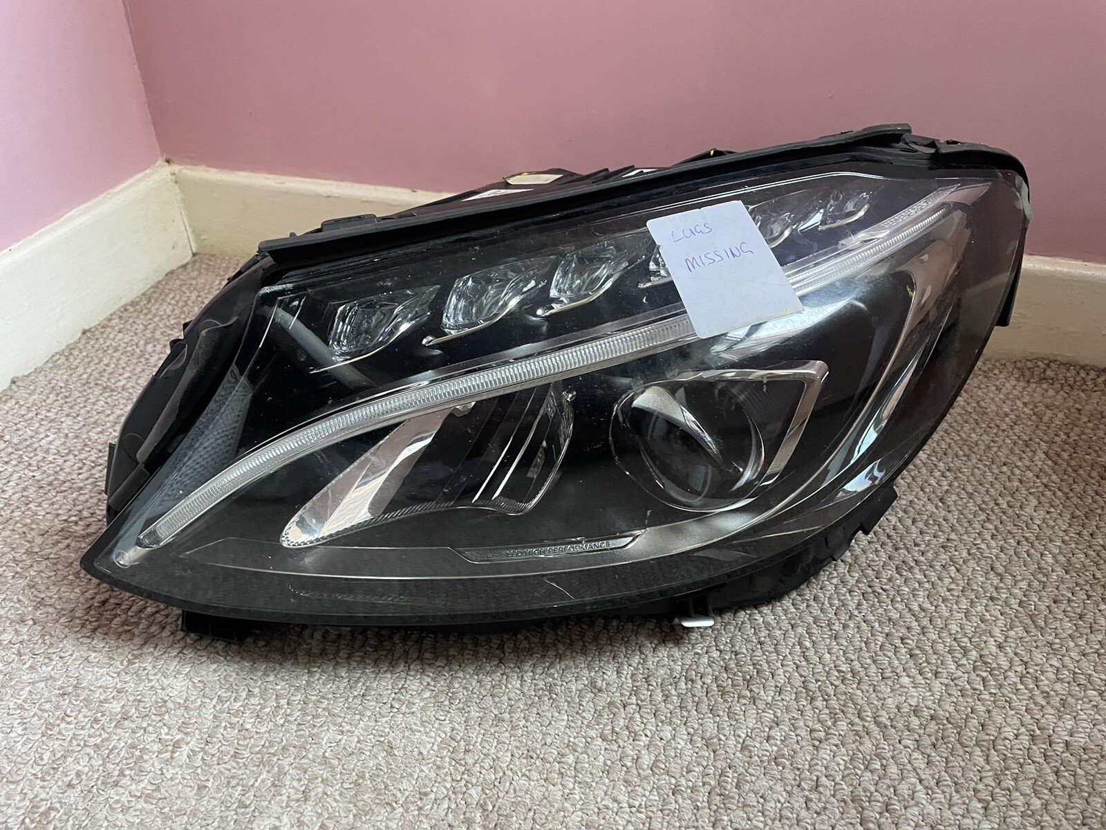 Mercedes W205 C Class 2014-2018 Left Passenger Side Headlight PN ...