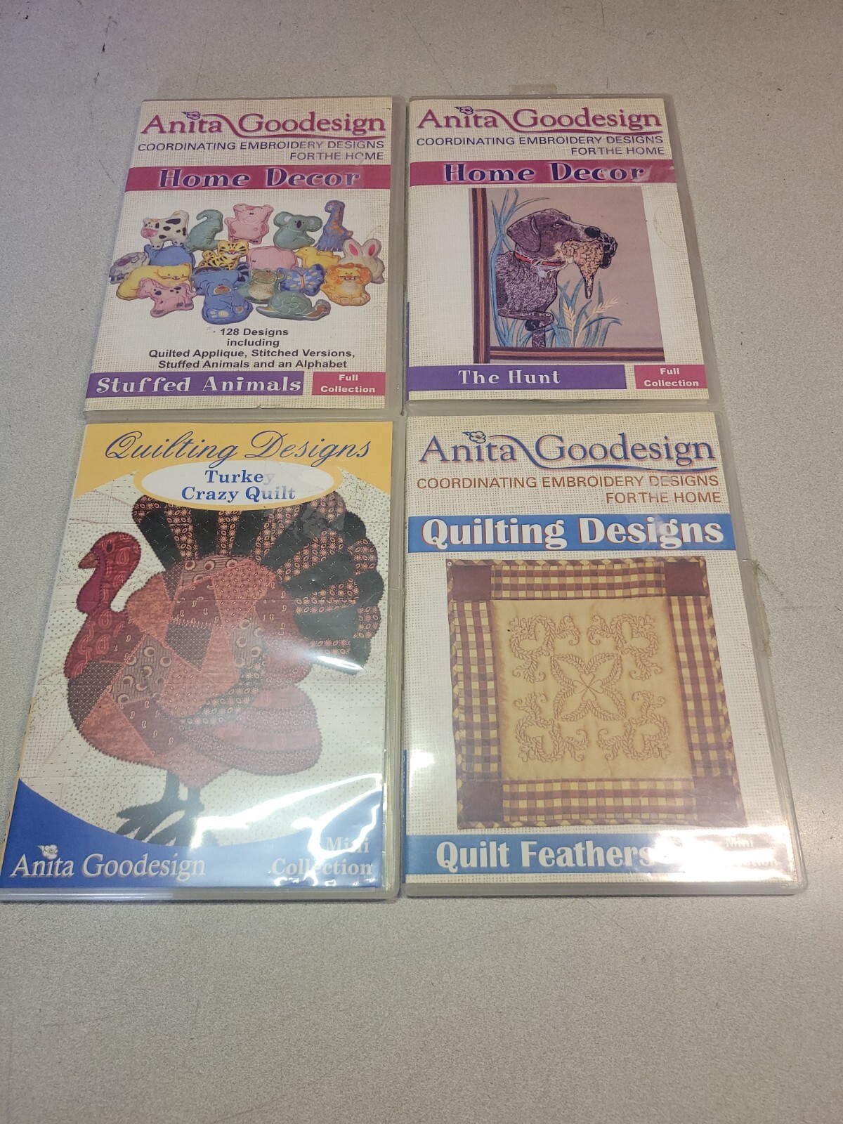 Lot of 4 Anita Goodesign Machine Embroidery Designs CDs Home decor ...