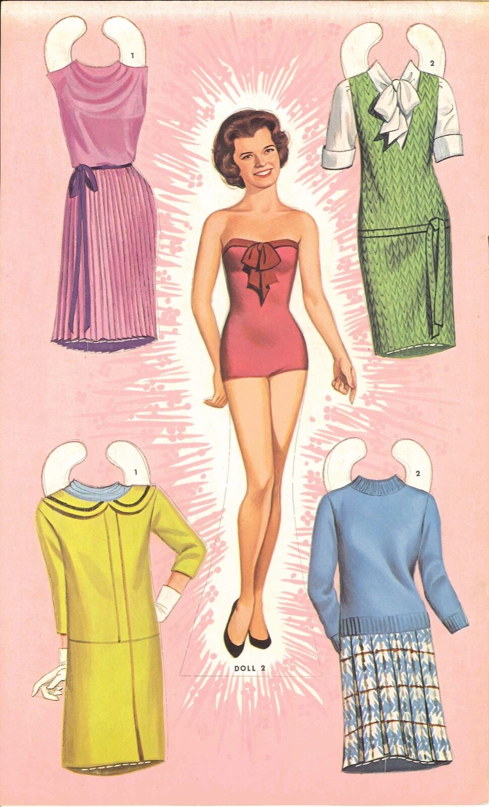 VINTG UNCUT 1964 JUDY PAPER DOLLS HD~LASER ORG SZ REPRODUCTION~LO PR~HI ...