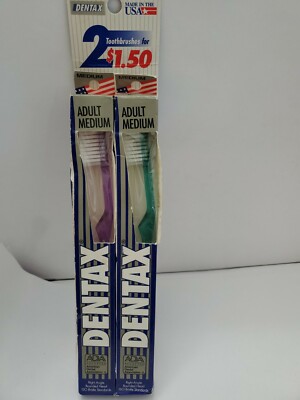 Vintage N Dentax Toothbrush Adult Medium. | eBay