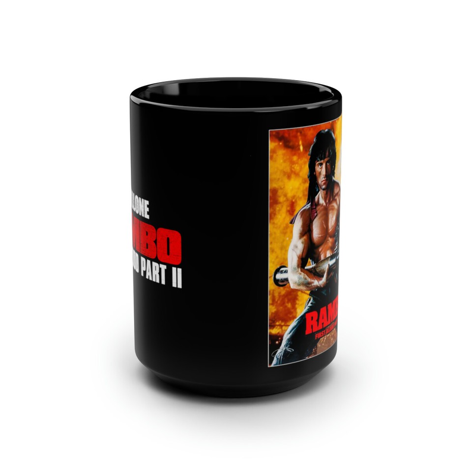 Rambo: First Blood Part II (1985) Movie - Sylvester Stallone - Black ...