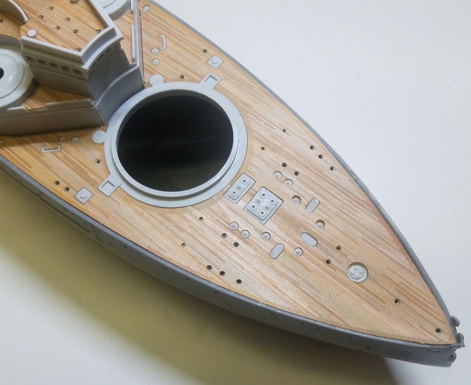 Wood Deck for 1/225 USS Oregon (fits Glencoe/ITC kits) by Scaledecks ...