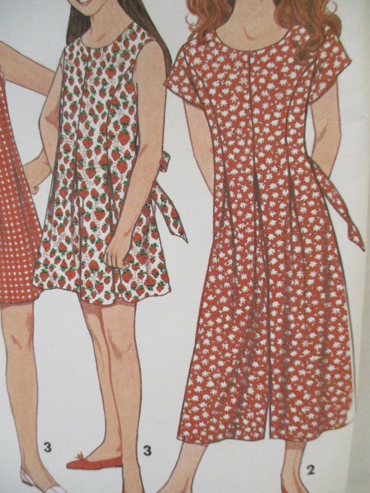 Simplicity Pattern 8391 Girls Size AA (7-10) Jumpsuit 3 Lengths Vintage ...
