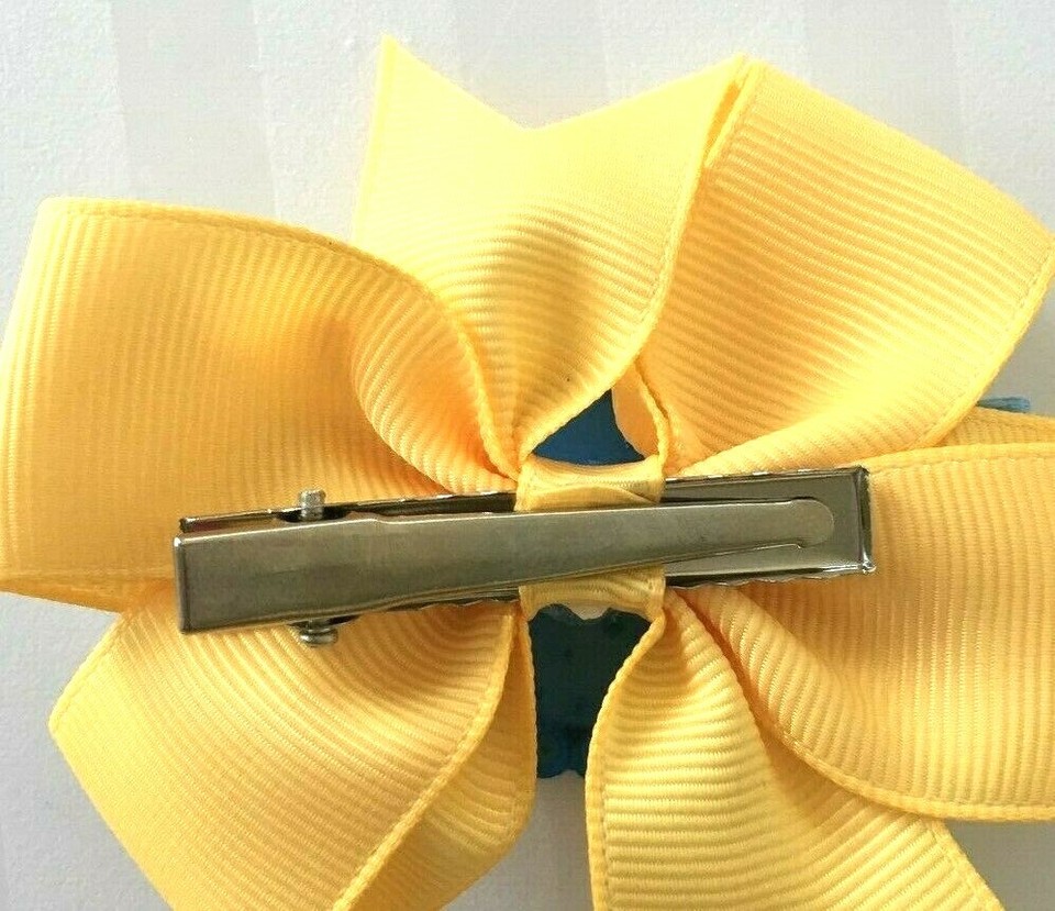Beautiful Gold UCLA Bruins inspired hair bow for girls. | eBay