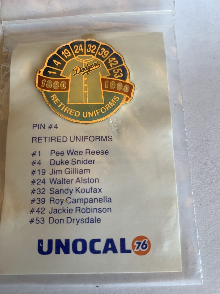 Vintage1990 Unocal 76 LA Dodgers Collector 6 Pin Set MLB | eBay