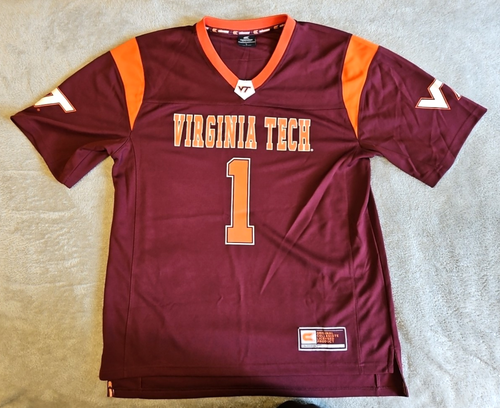 Virginia Tech Hokies Jersey Mens Large #1 Football Maroon Orange ...