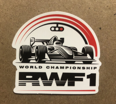 RWF1 World Championship Sticker/decal. 2.15X2.38”Self Adhesive Glossy ...