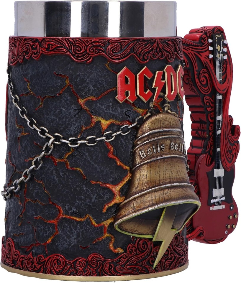 Nemesis Now ACDC Hells Bells Tankard 15.7cm, Resin, Official ACDC Merchandise, A | eBay