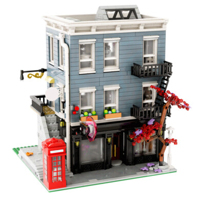 European Style Three Story Modular Building Tailor Shop 2685 Pieces MOC ...