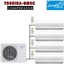 60000 BTU Quad Zone Ductless Mini Split Air Conditioner: 12000 x 2 ...