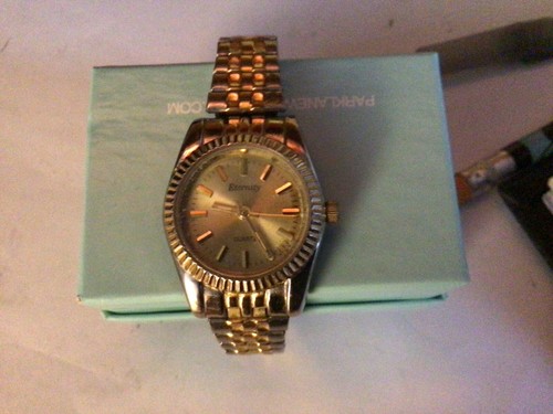 Vintage eternity classic women’s quartz analog wrist watch gold silver ...