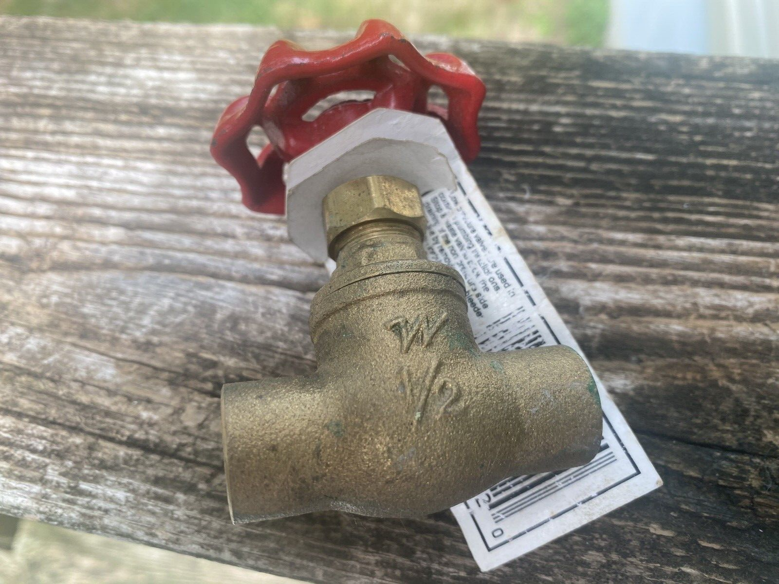 1/2" Stop and Waste Valve Brass Solder Sweat with Drain Cap 125 PSI | eBay