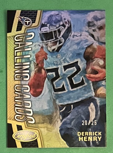 2023 Panini Certified - Calling Cards Derrick Henry #CALL-1 Mirror Gold ...