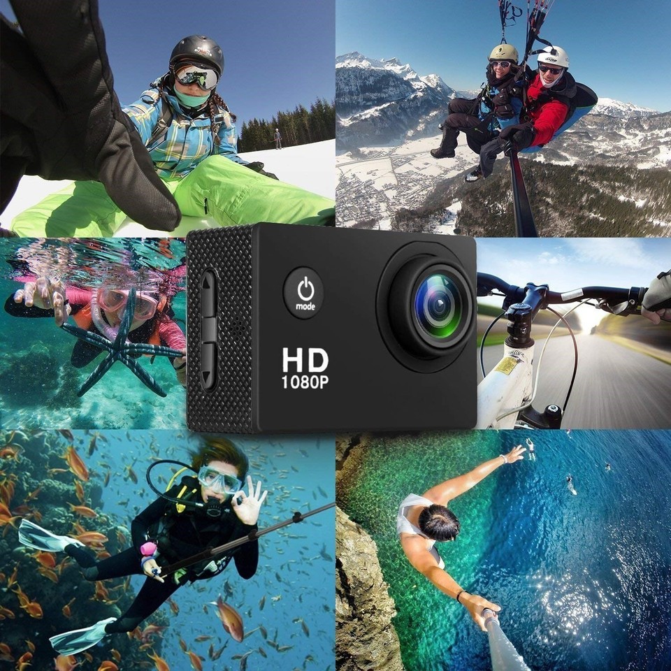 HD Action Sport Waterproof Camera 20 MP Recorder HD 1080P Camcorder ...