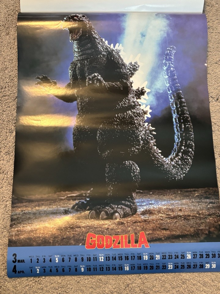 Godzilla 1995 Calendar Toho Brand New! | eBay