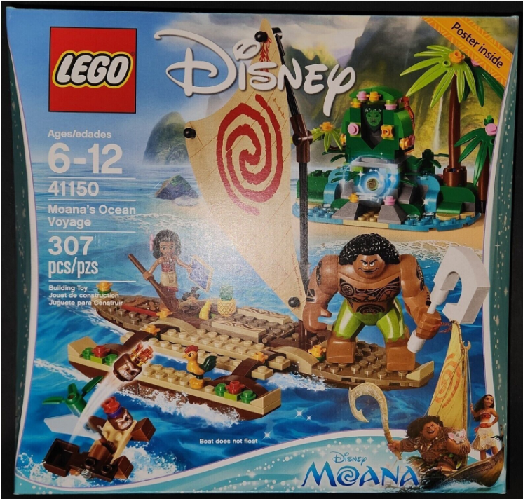LEGO Disney Moana's Ocean Voyage (41150) w/Maui Minifigure - SEALED ...