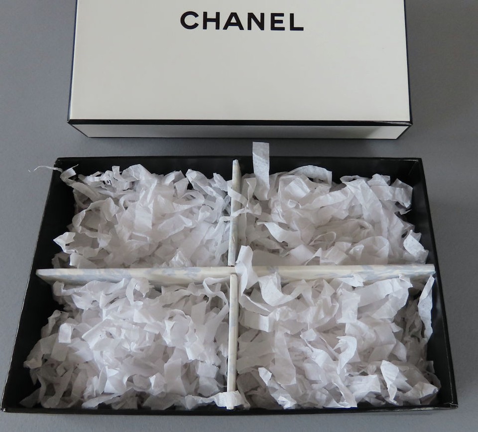 Authentic CHANEL 6" Gift Box Custom Inserts (4) Compartments MATHILDE M ...