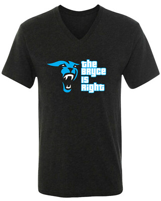 MENS V-NECK Bryce Young Carolina Panthers The Bryce is Right Shirt | eBay
